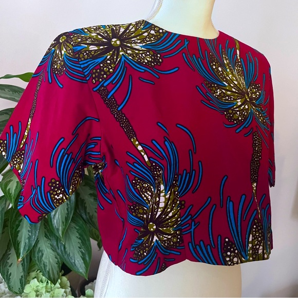 Tops | Ankara African Fabric Crop Top Bnot Size 8 | Poshmark